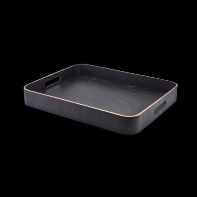Trays and Caddies - Butlers Tray Wood Veneer Black - GWWVTB4536BK