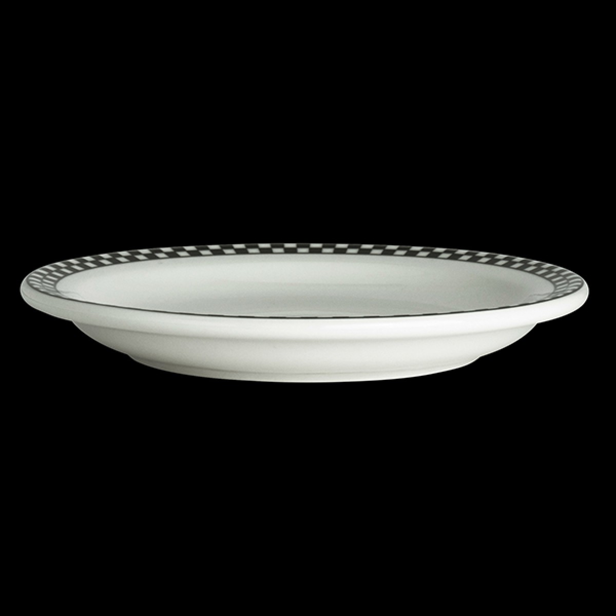 Black Checkers - Plate Narrow Rim - HL2171636