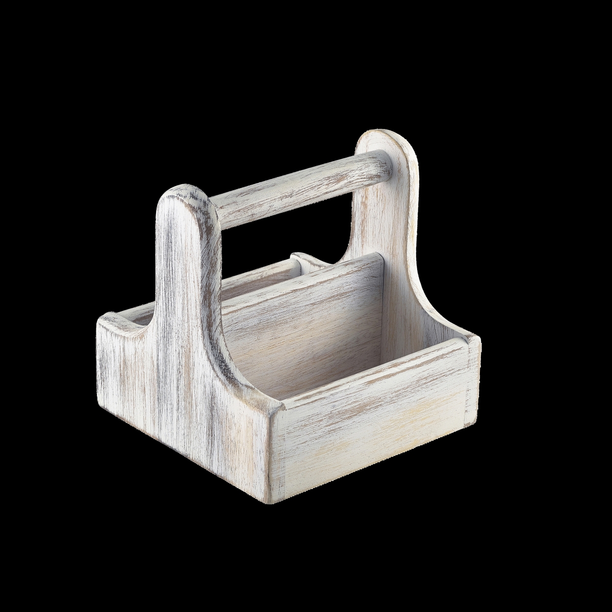 Wood Caddies - Wood Table Caddy White - GWDWTC-SW