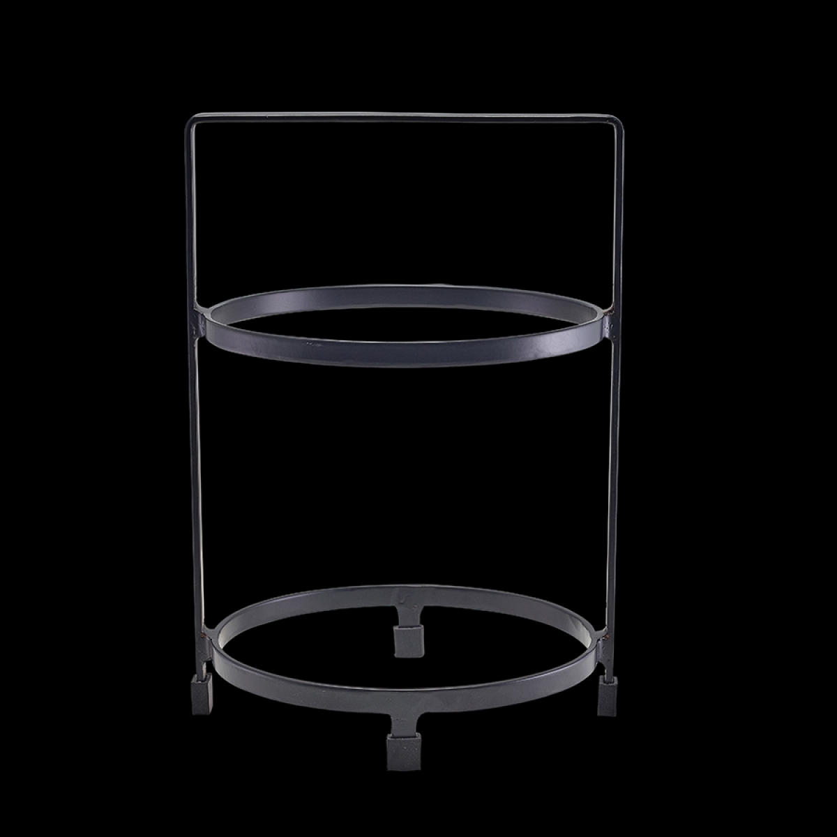 Tabletop Accessories - Two Tier Presentation Plate Stand Black - GWPRS2205