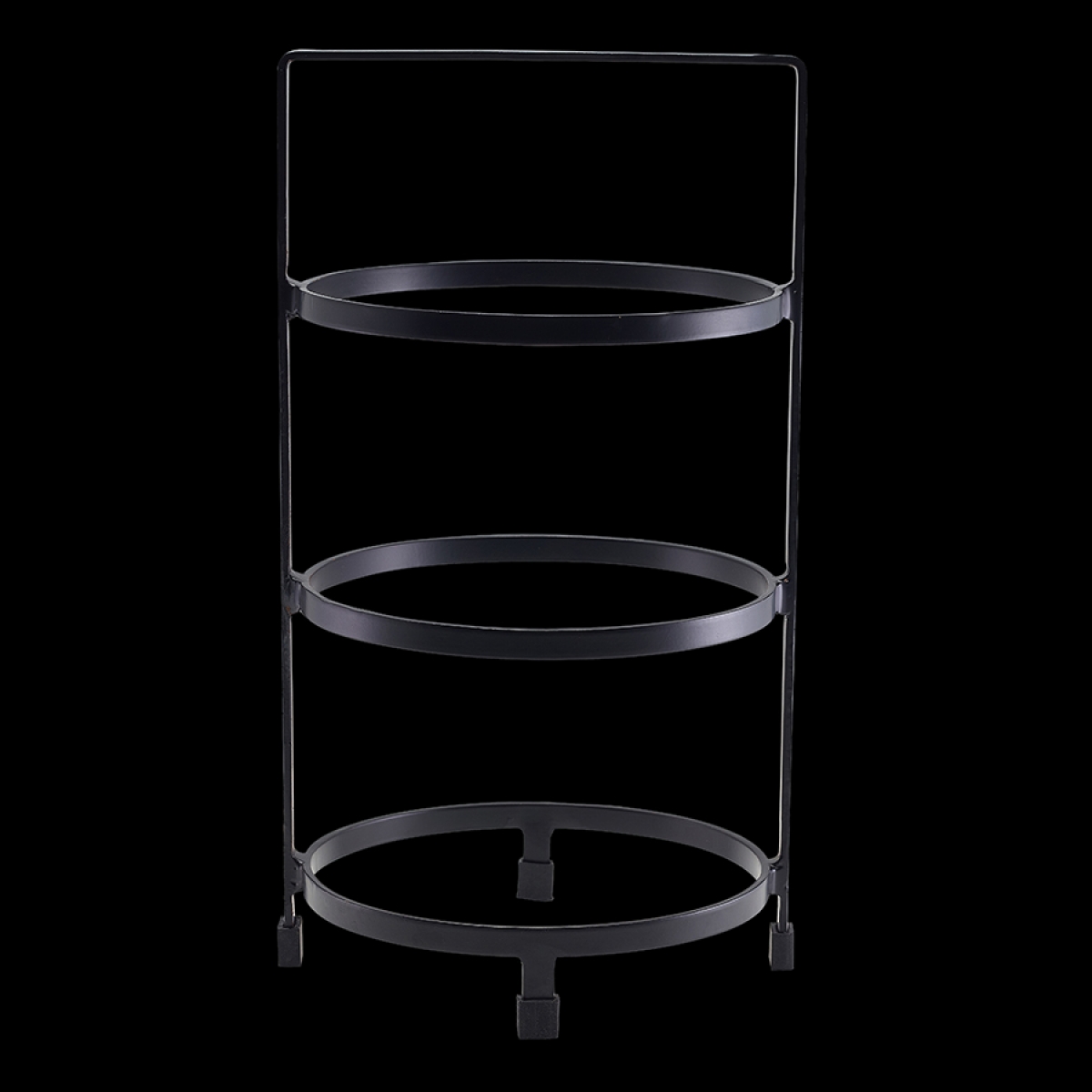 Tabletop Accessories - Three Tier Presentation Plate Stand Black ...