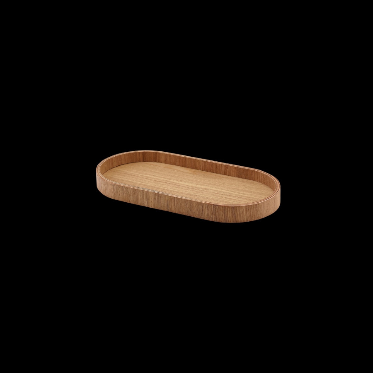 Trays and Caddies - Oval Tray Wood Veneer Light - GWWVTV23L