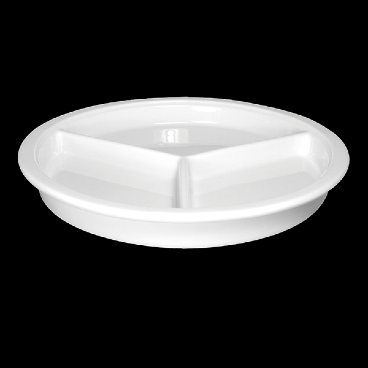 Bright White - 3 Compartment Divided Dish - HL19010ABWA