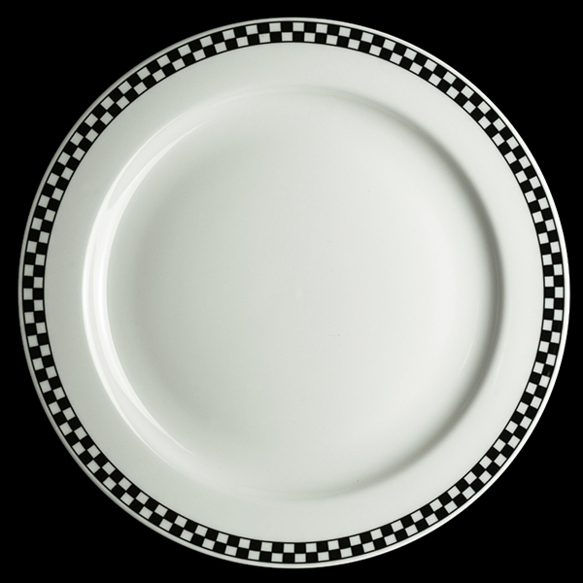Black Checkers - Plate Rolled Edge - HL2081636